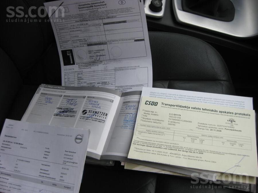 Balts Volvo V50 2012 Jēkabpils, ar dzinēja tilpumu 2.00 L un nobraukumu 350 tūkst. km par 4500 €, foto 21 vietnē AUTOMOTO.COM.LV