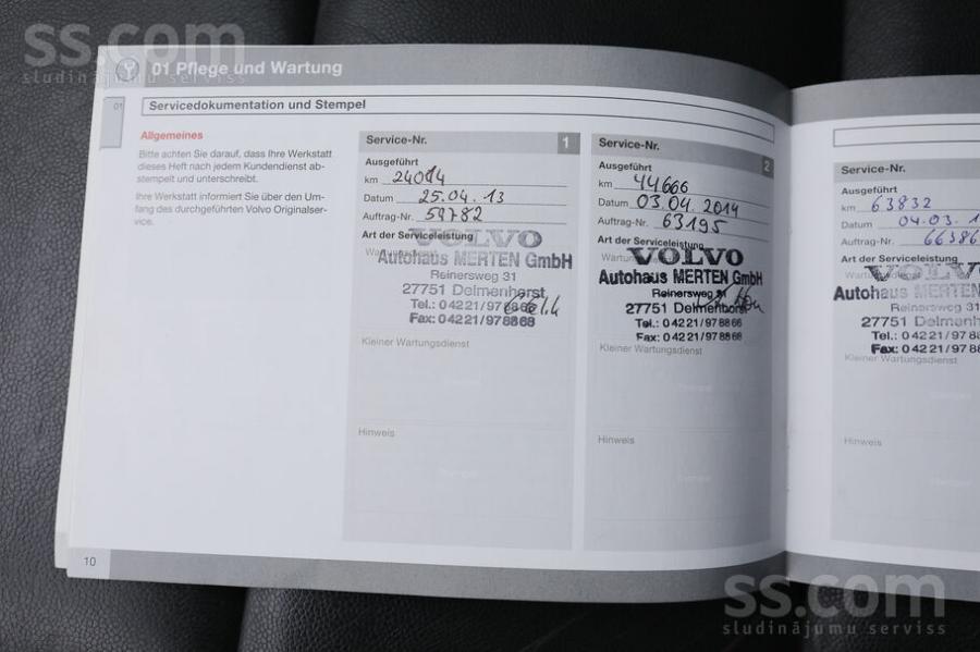 Белый Вольво В50 2012 в Рига, объемом двигателя 2.00 л и пробегом 285 тыс. км за 4990 €, фото 21 на AUTOMOTO.COM.LV