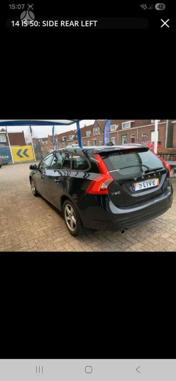 Black Volvo V60 2015 in Kaunas, with an engine capacity of 1.60 L and mileage of 228 thousand km for 5350 €, photo 5 on AUTOMOTO.COM.LV