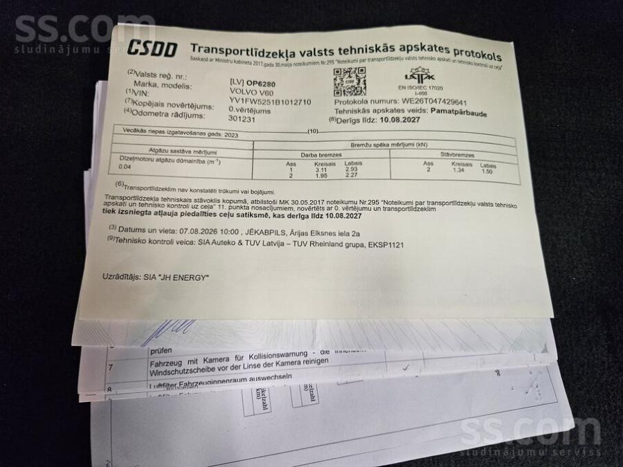 Черный Вольво B60 2011 в Екабпилс, объемом двигателя 2.00 л и пробегом 302 тыс. км за 6490 €, фото 32 на AUTOMOTO.COM.LV
