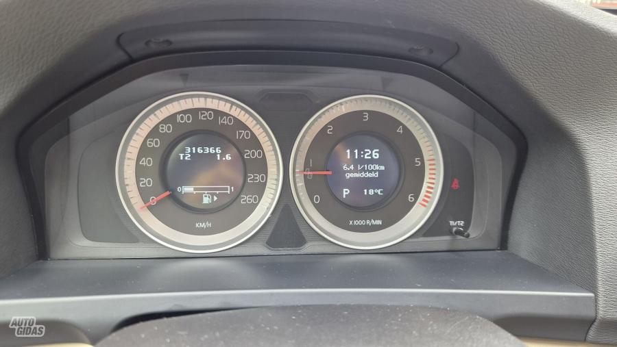 Black Volvo V60 2011 in Kaunas, with an engine capacity of 2.00 L and mileage of 316 thousand km for 5350 €, photo 21 on AUTOMOTO.COM.LV