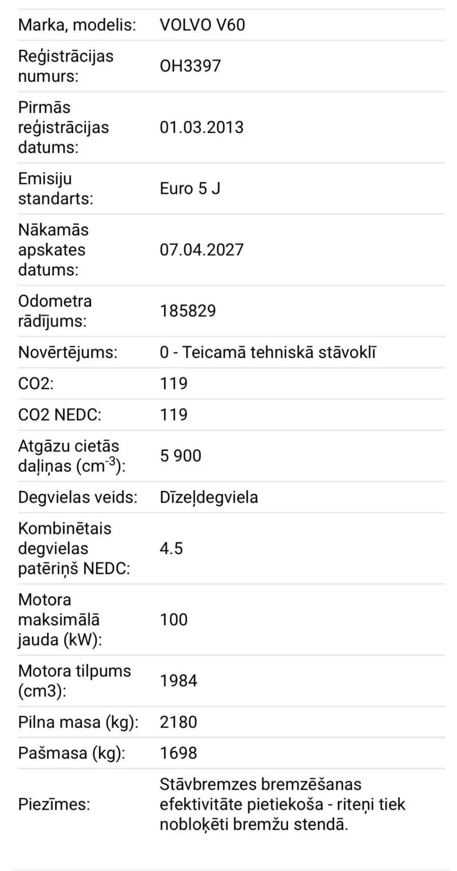 Черный Вольво B60 2013 в Рига, объемом двигателя 2.00 л и пробегом 184 тыс. км за 6995 €, фото 23 на AUTOMOTO.COM.LV