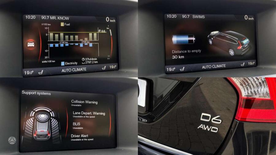 Black Volvo V60 2013 in Raseiniai, with an engine capacity of 2.40 L and mileage of 257 thousand km for 7500 €, photo 49 on AUTOMOTO.COM.LV