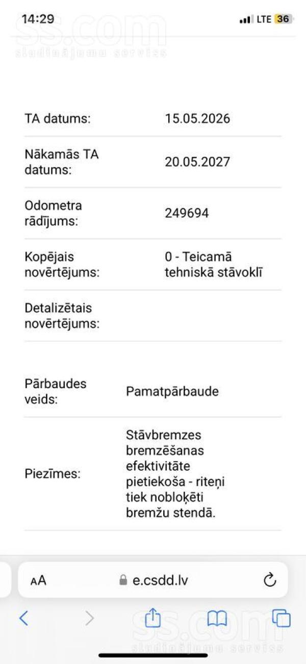 Melns Volvo V60 2014 Cēsis, ar dzinēja tilpumu 2.00 L un nobraukumu 252 tūkst. km par 4800 €, foto 5 vietnē AUTOMOTO.COM.LV