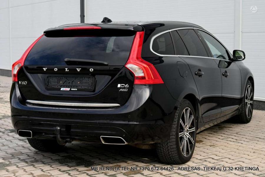 Black Volvo V60 2014 in Kretinga, with an engine capacity of 2.40 L and mileage of 236 thousand km for 8299 €, photo 7 on AUTOMOTO.COM.LV
