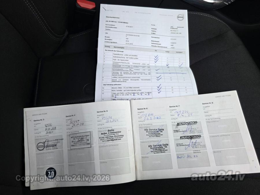 Black Volvo V60 2016 in Tallinn, with an engine capacity of 2.00 L and mileage of 166 thousand km for 7990 €, photo 30 on AUTOMOTO.COM.LV