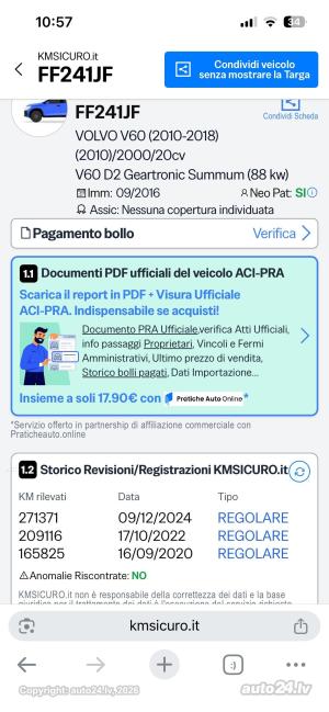 Черный Вольво B60 2017 в Таллин, объемом двигателя 2.00 л и пробегом 272 тыс. км за 6999 €, фото 23 на AUTOMOTO.COM.LV