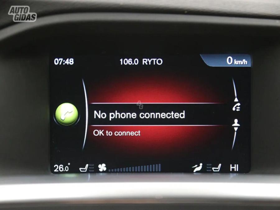 Melns Volvo V60 2017 Viļņa, ar dzinēja tilpumu 2.00 L un nobraukumu 205 tūkst. km par 11999 €, foto 24 vietnē AUTOMOTO.COM.LV