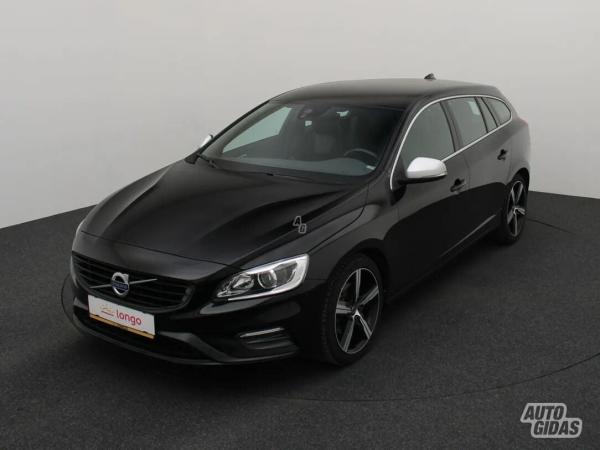 Black Volvo V60 2018 in Vilnius, with an engine capacity of 2.00 L and mileage of 204 thousand km for 13499 €, photo 1 on AUTOMOTO.COM.LV
