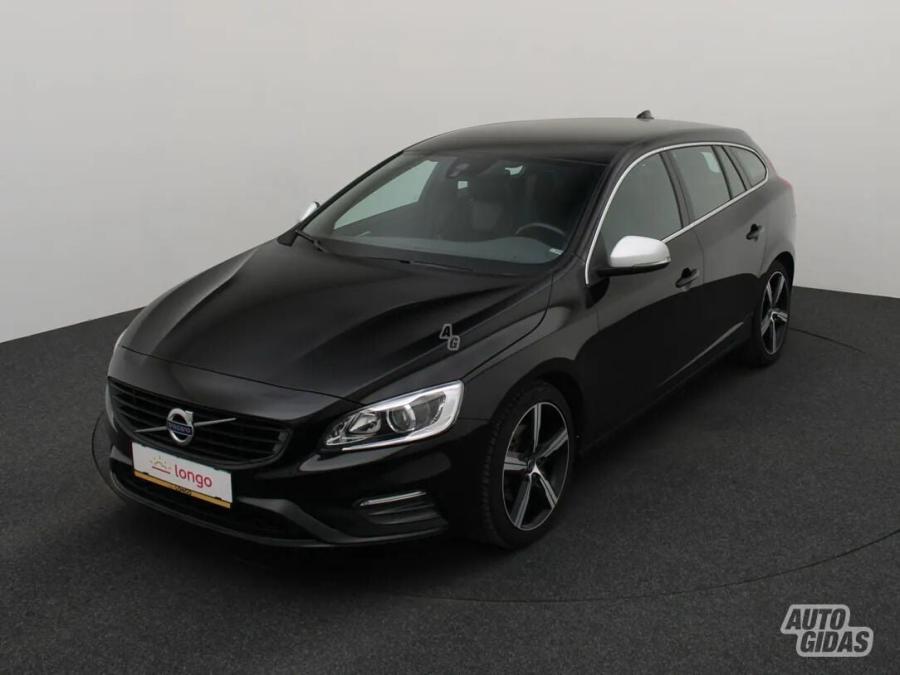 Black Volvo V60 2018 in Vilnius, with an engine capacity of 2.00 L and mileage of 204 thousand km for 13399 €, photo 1 on AUTOMOTO.COM.LV