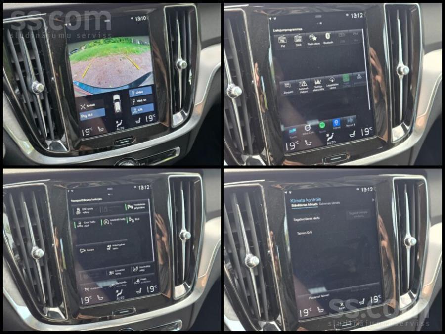 Black Volvo V60 2019 in Riga, with an engine capacity of 2.00 L and mileage of 0 thousand km for 13950 €, photo 11 on AUTOMOTO.COM.LV