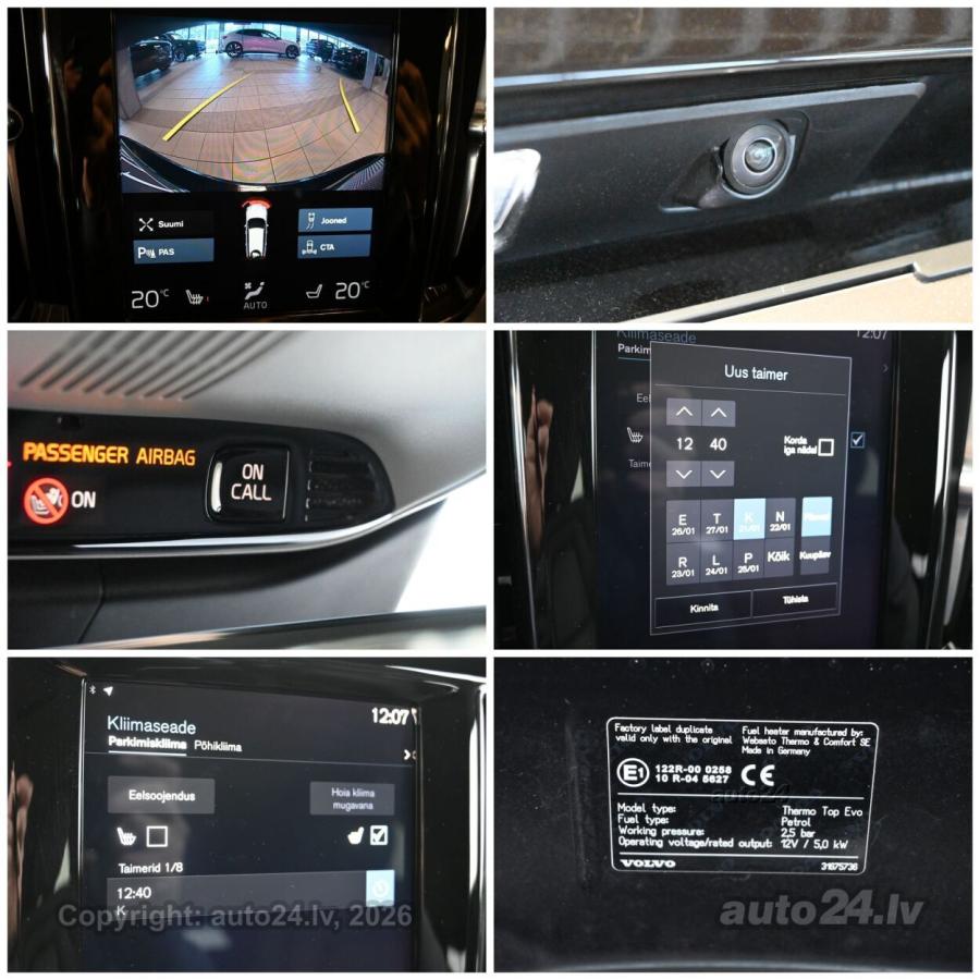 Black Volvo V60 2020 in Tallinn, with an engine capacity of 2.00 L and mileage of 130 thousand km for 25990 €, photo 12 on AUTOMOTO.COM.LV