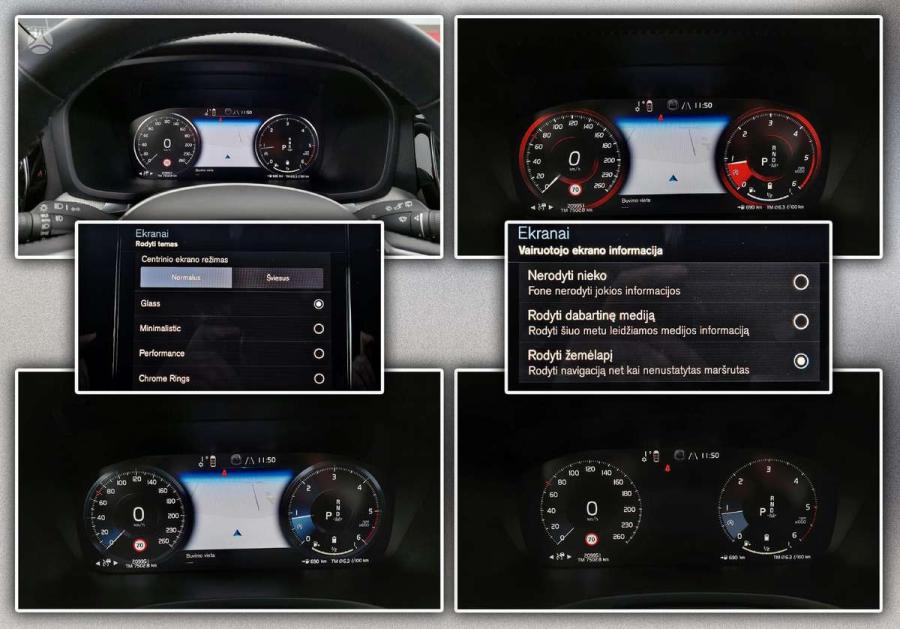 Black Volvo V60 2022 in Vilnius, with an engine capacity of 1.97 L and mileage of 210 thousand km for 20990 €, photo 17 on AUTOMOTO.COM.LV