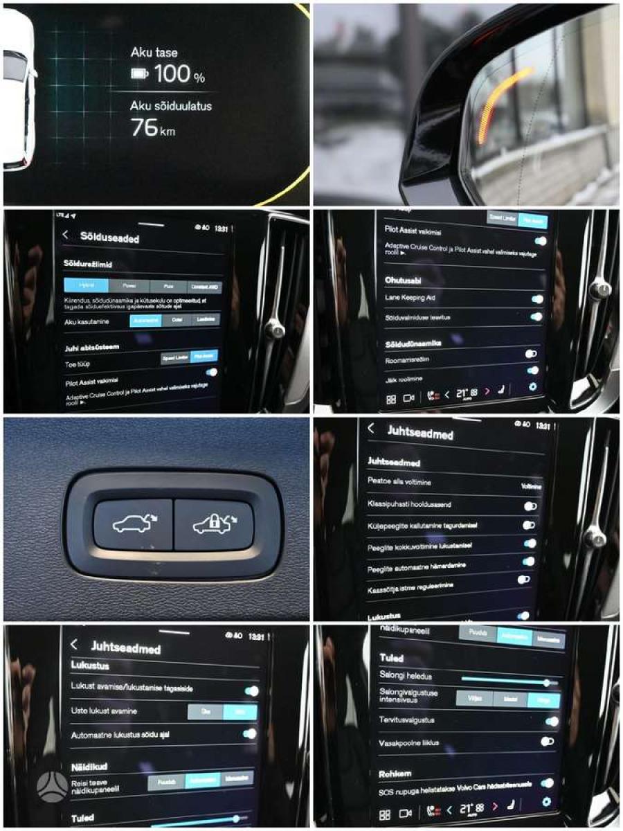 Черный Вольво B60 2022 в Таллин, объемом двигателя 0.00 л и пробегом 86 тыс. км за 34900 €, фото 13 на AUTOMOTO.COM.LV