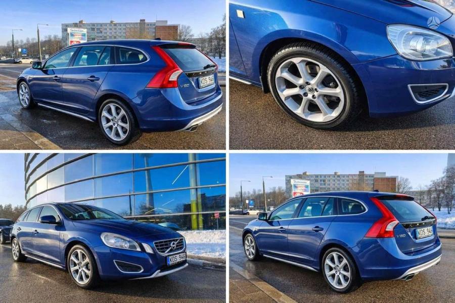 Blue Volvo V60 2012 in Vilnius, with an engine capacity of 1.98 L and mileage of 302 thousand km for 3400 €, photo 4 on AUTOMOTO.COM.LV