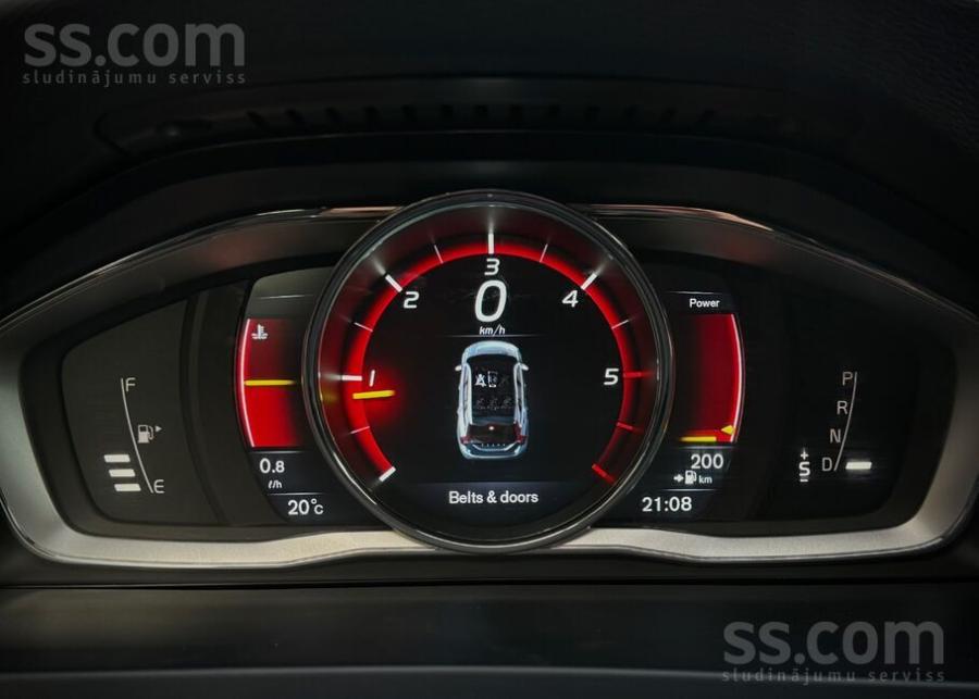 Blue Volvo V60 2014 in Riga, with an engine capacity of 2.00 L and mileage of 274 thousand km for 8150 €, photo 23 on AUTOMOTO.COM.LV