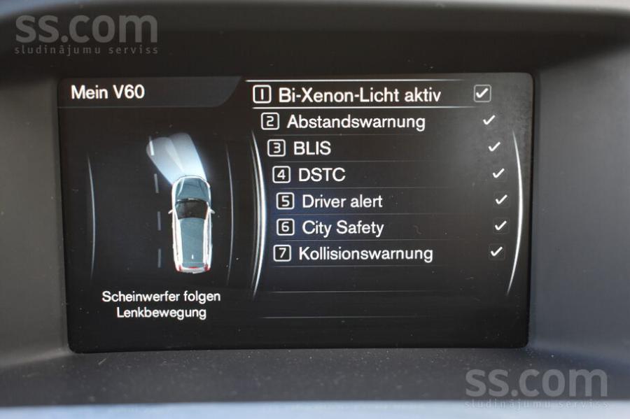 Zils Volvo V60 2014 Talsi, ar dzinēja tilpumu 2.40 L un nobraukumu 306 tūkst. km par 7200 €, foto 22 vietnē AUTOMOTO.COM.LV
