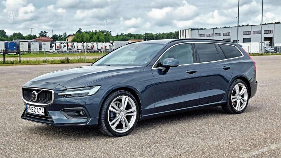 Zils Volvo V60 2022 Viļņa, ar dzinēja tilpumu 1.97 L un nobraukumu 96 tūkst. km par 27700 €, foto 1 vietnē AUTOMOTO.COM.LV