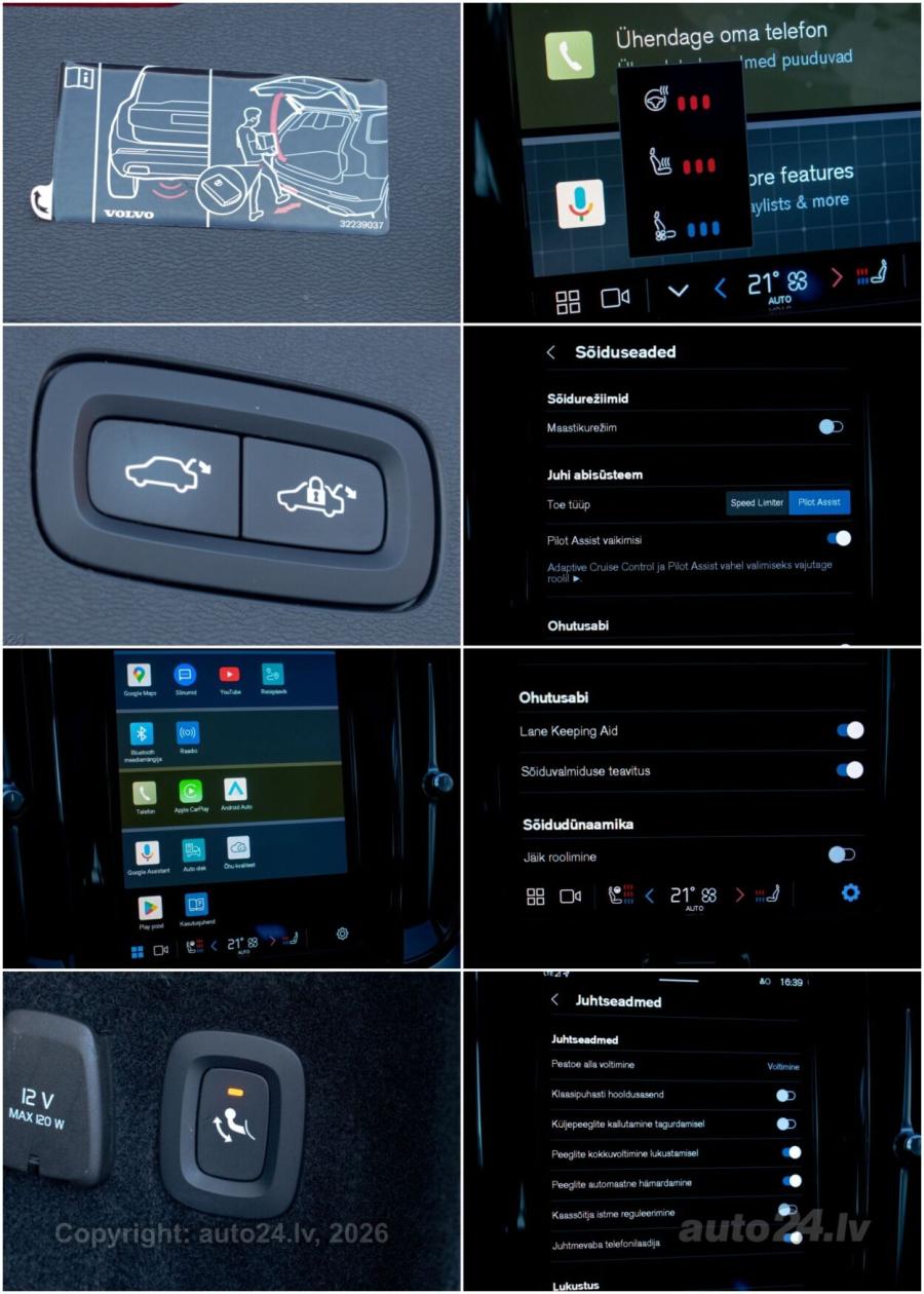 Volvo V60 Cross Country 2022 in Tallinn, with an engine capacity of 2.00 L and mileage of 107 thousand km for 35990 €, photo 16 on AUTOMOTO.COM.LV