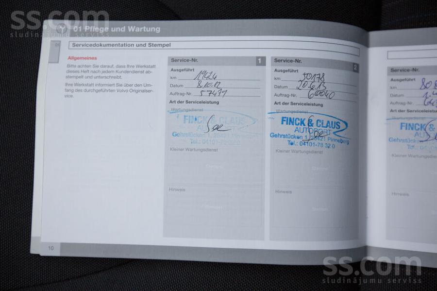 Grey Volvo V60 2012 in Riga, with an engine capacity of 2.00 L and mileage of 298 thousand km for 6390 €, photo 20 on AUTOMOTO.COM.LV