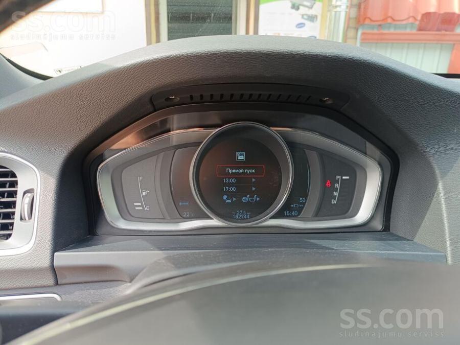 Grey Volvo V60 2013 in Kraslava, with an engine capacity of 2.40 L and mileage of 183 thousand km for 8300 €, photo 13 on AUTOMOTO.COM.LV