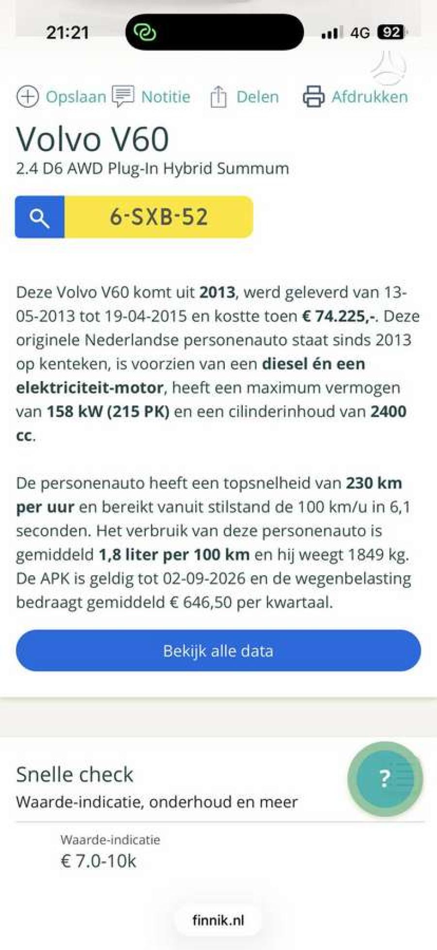 Pelēks Volvo V60 2014 Prienai, ar dzinēja tilpumu 2.40 L un nobraukumu 152 tūkst. km par 8450 €, foto 34 vietnē AUTOMOTO.COM.LV