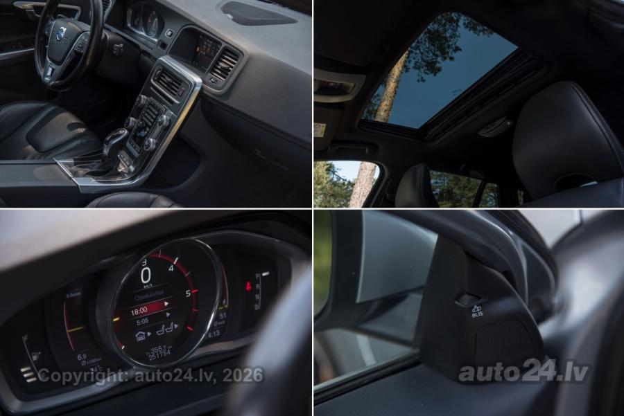 Grey Volvo V60 2015 in Parnu, with an engine capacity of 2.40 L and mileage of 251 thousand km for 10400 €, photo 12 on AUTOMOTO.COM.LV