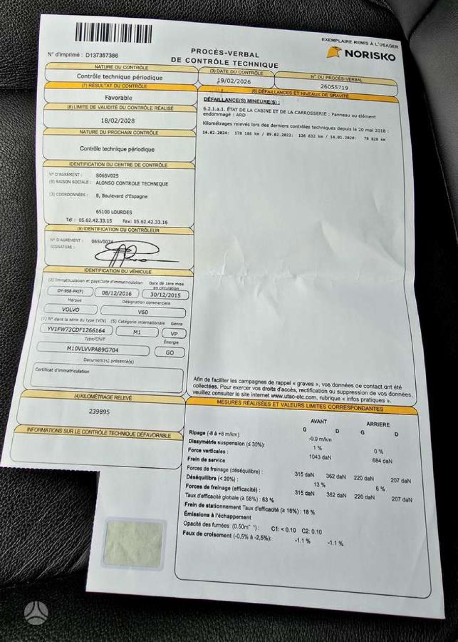 Серый Вольво B60 2015 в Таураге, объемом двигателя 1.97 л и пробегом 245 тыс. км за 6800 €, фото 33 на AUTOMOTO.COM.LV