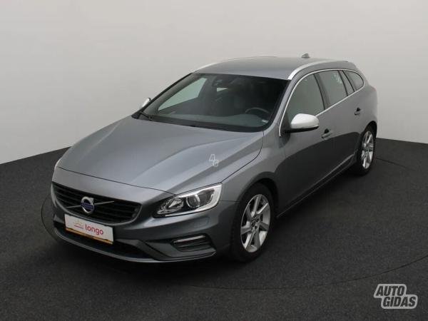 Grey Volvo V60 2016 in Vilnius, with an engine capacity of 2.00 L and mileage of 205 thousand km for 11699 €, photo 1 on AUTOMOTO.COM.LV