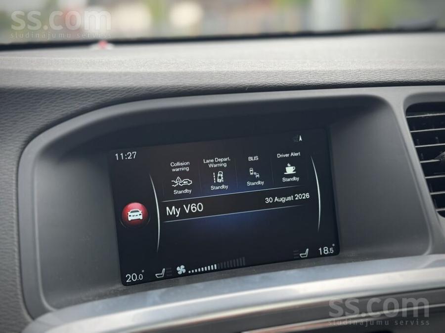 Pelēks Volvo V60 2016 Jelgava, ar dzinēja tilpumu 2.40 L un nobraukumu 217 tūkst. km par 9800 €, foto 23 vietnē AUTOMOTO.COM.LV