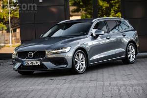 Grey Volvo V60 2019 in Riga, with an engine capacity of 2.00 L and mileage of 221 thousand km for 16550 €, photo 2 on AUTOMOTO.COM.LV
