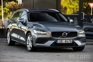 Grey Volvo V60 2019 in Riga, with an engine capacity of 2.00 L and mileage of 221 thousand km for 16550 €, photo 4 on AUTOMOTO.COM.LV