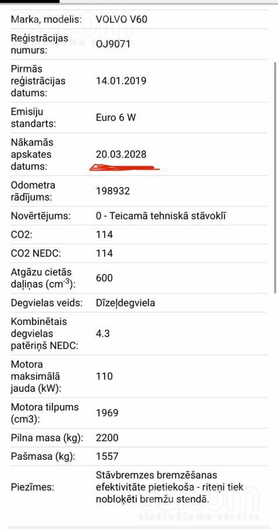 Серый Вольво B60 2019 в Рига, объемом двигателя 2.00 л и пробегом 198 тыс. км за 10995 €, фото 28 на AUTOMOTO.COM.LV