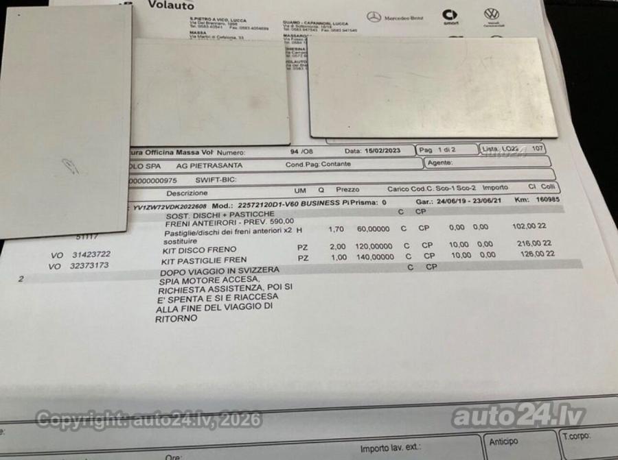 Серый Вольво B60 2019 в Таллин, объемом двигателя 2.00 л и пробегом 284 тыс. км за 13500 €, фото 22 на AUTOMOTO.COM.LV