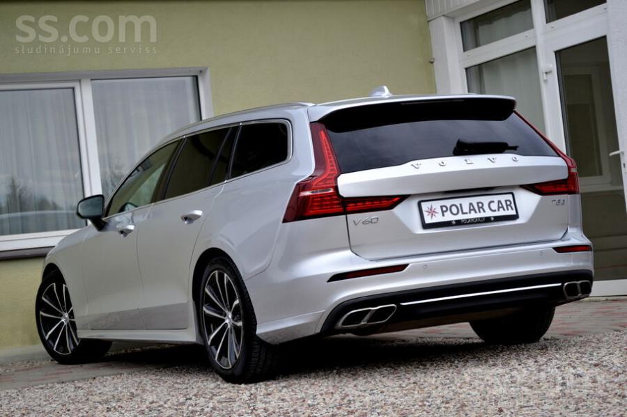 Grey Volvo V60 2019 in Tukums, with an engine capacity of 2.00 L and mileage of 222 thousand km for 17990 €, photo 5 on AUTOMOTO.COM.LV