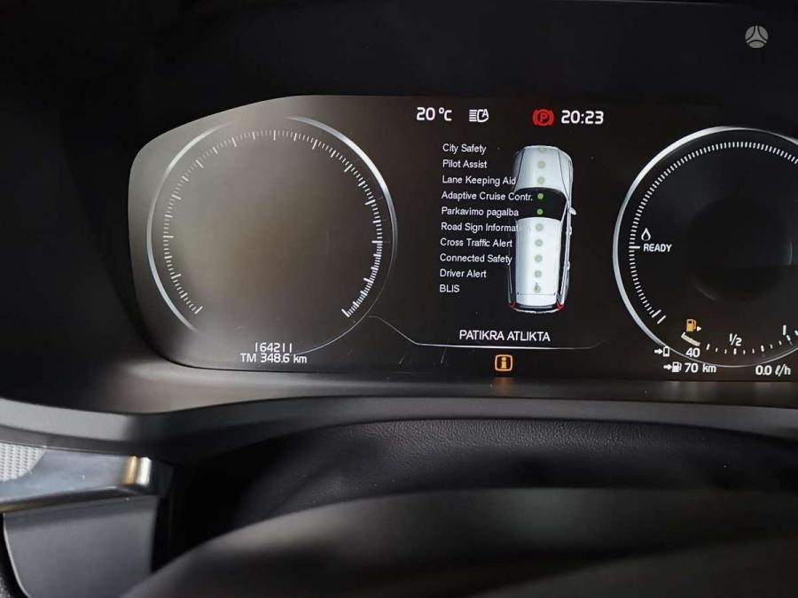 Pelēks Volvo V60 2020 Klaipėda, ar dzinēja tilpumu 1.97 L un nobraukumu 164 tūkst. km par 21400 €, foto 16 vietnē AUTOMOTO.COM.LV