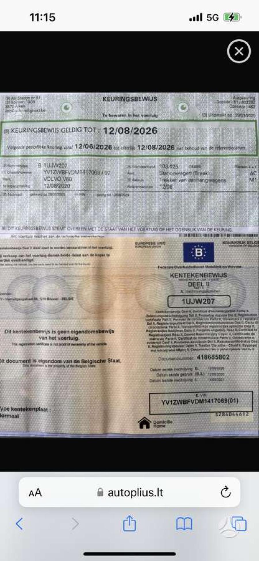 Серый Вольво B60 2020 в Каунас, объемом двигателя 2.00 л и пробегом 111 тыс. км за 22200 €, фото 31 на AUTOMOTO.COM.LV