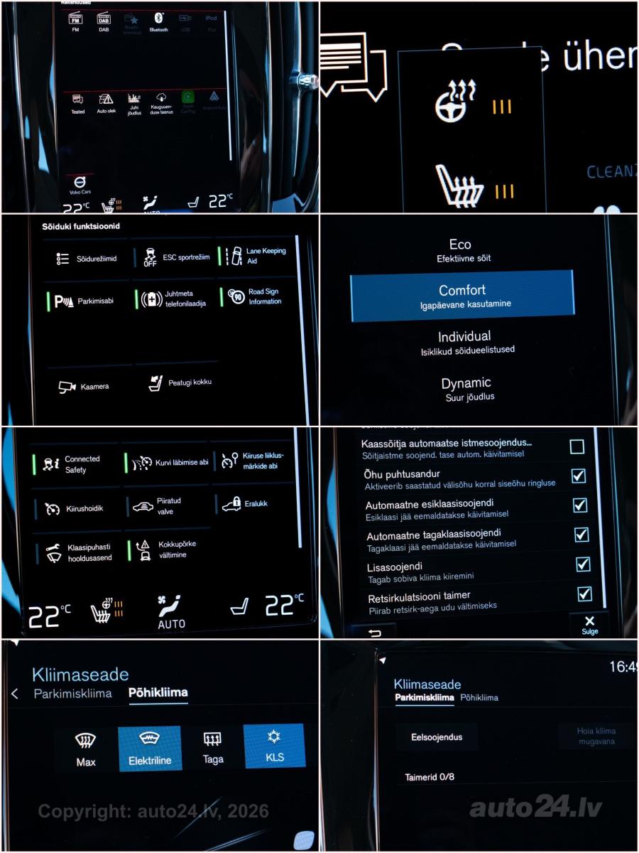 Grey Volvo V60 2021 in Tallinn, with an engine capacity of 2.00 L and mileage of 79 thousand km for 28890 €, photo 15 on AUTOMOTO.COM.LV