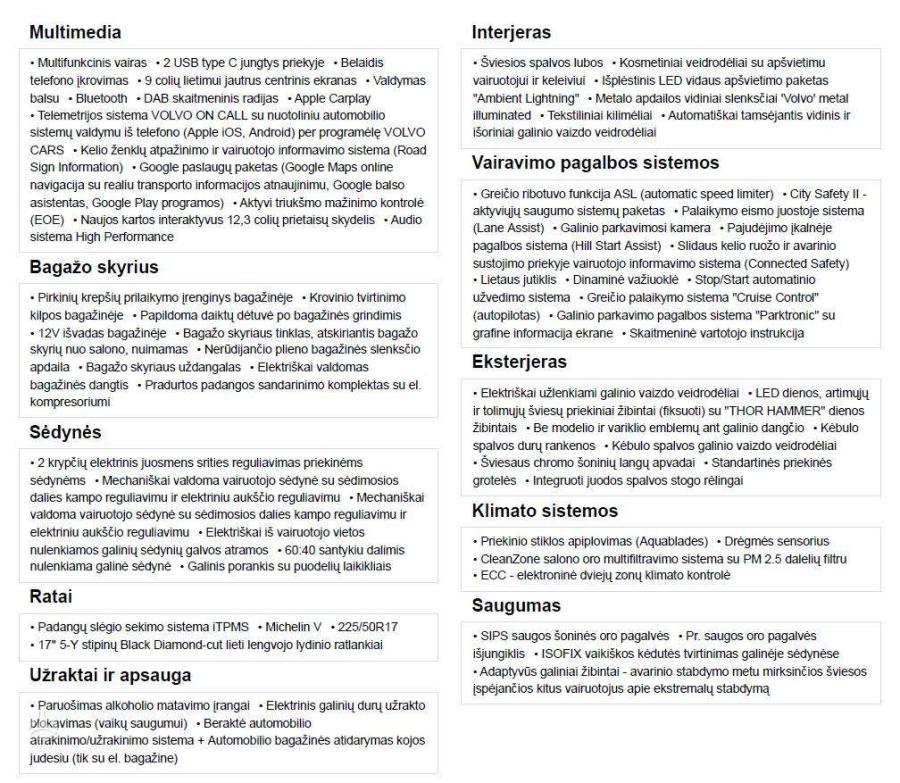 Серый Вольво B60 2024 в Вильнюс, объемом двигателя 1.97 л и пробегом 54 тыс. км за 34300 €, фото 17 на AUTOMOTO.COM.LV