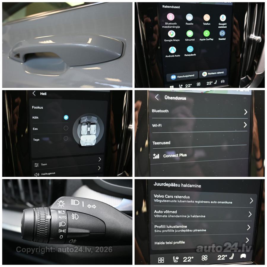 Grey Volvo V60 2024 in Tallinn, with an engine capacity of 2.00 L and mileage of 49 thousand km for 34990 €, photo 16 on AUTOMOTO.COM.LV