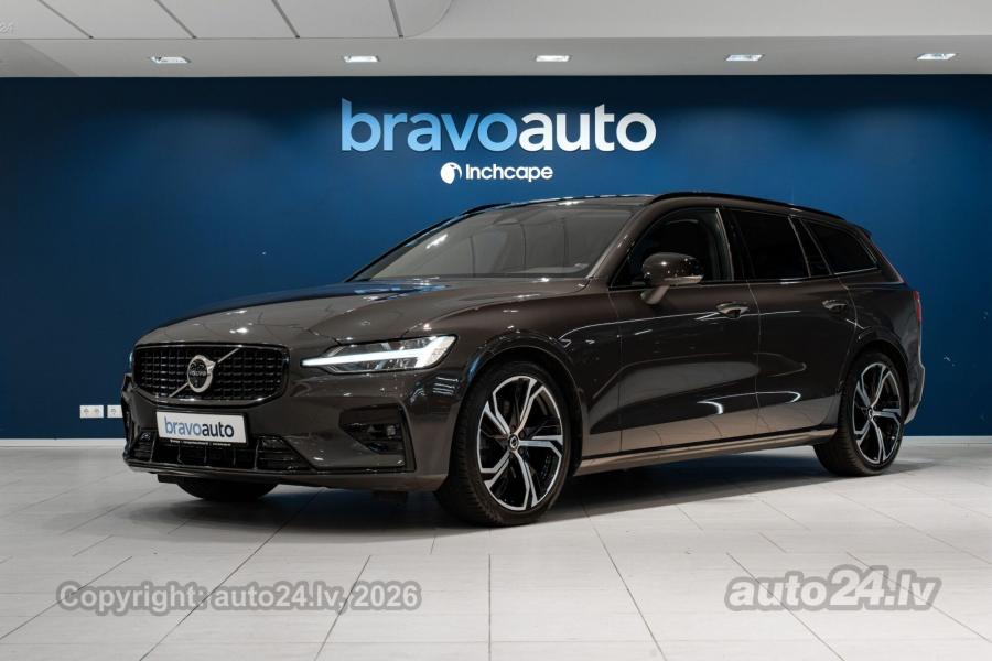 Grey Volvo V60 2024 in Tallinn, with an engine capacity of 2.00 L and mileage of 24 thousand km for 38900 €, photo 1 on AUTOMOTO.COM.LV