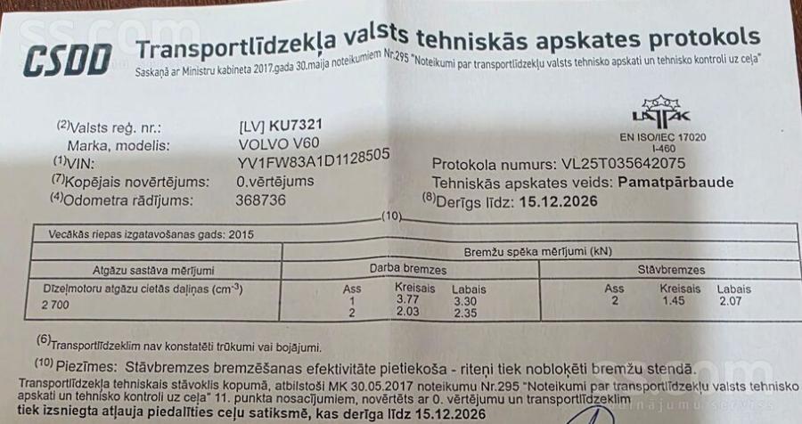 Oranžs Volvo V60 2013 Valmiera, ar dzinēja tilpumu 2.40 L un nobraukumu 372 tūkst. km par 6500 €, foto 7 vietnē AUTOMOTO.COM.LV