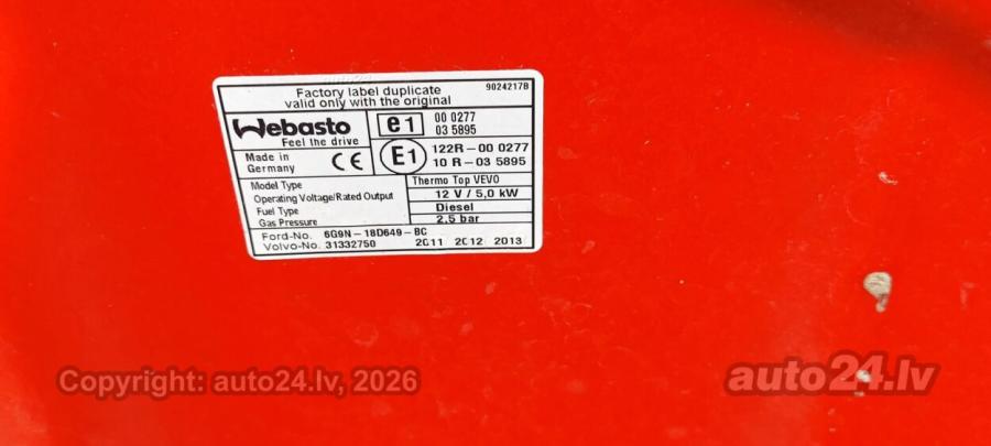 Красный Вольво B60 2011 в Таллин, объемом двигателя 1.60 л и пробегом 177 тыс. км за 5300 €, фото 14 на AUTOMOTO.COM.LV