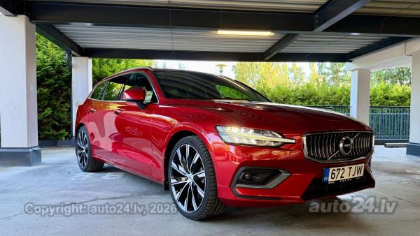 Red Volvo V60 2019 in Tallinn, with an engine capacity of 2.00 L and mileage of 75 thousand km for 24500 €, photo 1 on AUTOMOTO.COM.LV