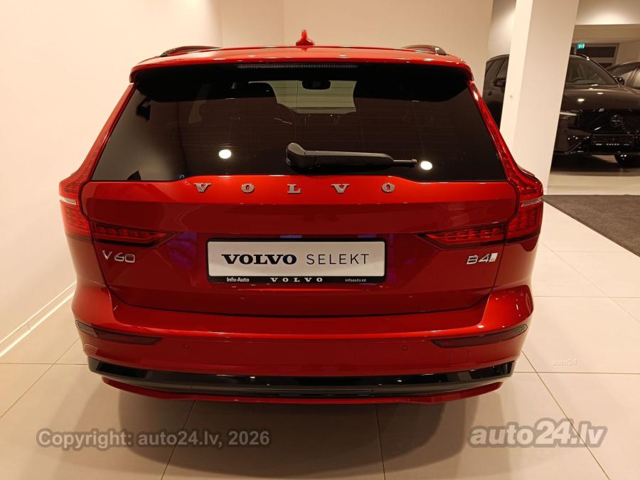 Red Volvo V60 2023 in Tallinn, with an engine capacity of 2.00 L and mileage of 64 thousand km for 35990 €, photo 6 on AUTOMOTO.COM.LV