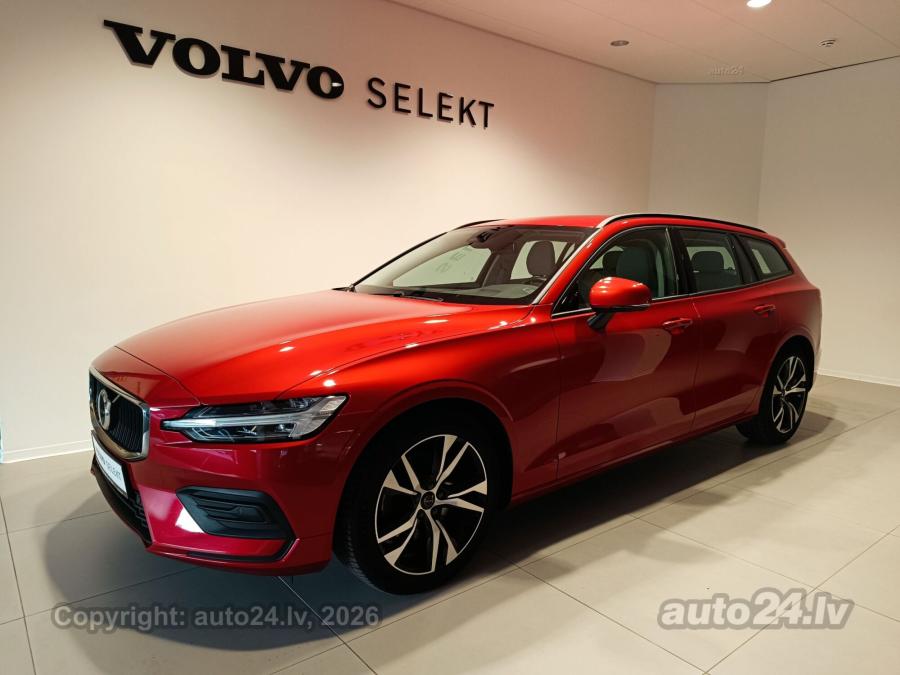 Red Volvo V60 2024 in Tallinn, with an engine capacity of 2.00 L and mileage of 66 thousand km for 34990 €, photo 1 on AUTOMOTO.COM.LV