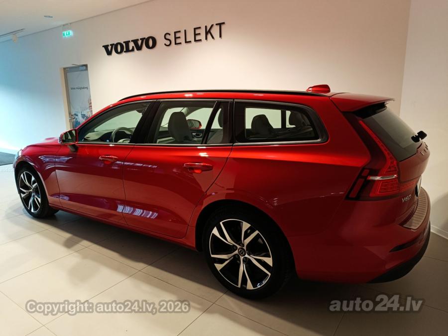Red Volvo V60 2024 in Tallinn, with an engine capacity of 2.00 L and mileage of 66 thousand km for 34990 €, photo 3 on AUTOMOTO.COM.LV