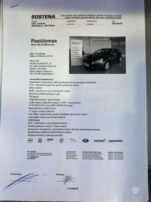 Volvo V60 2011 Viļņa, ar dzinēja tilpumu 1.98 L un nobraukumu 274 tūkst. km par 4350 €, foto 53 vietnē AUTOMOTO.COM.LV
