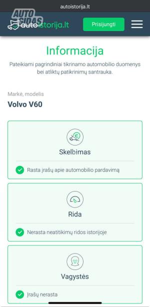 Вольво B60 2013 в Каунас, объемом двигателя 1.60 л и пробегом 288 тыс. км за 5000 €, фото 16 на AUTOMOTO.COM.LV