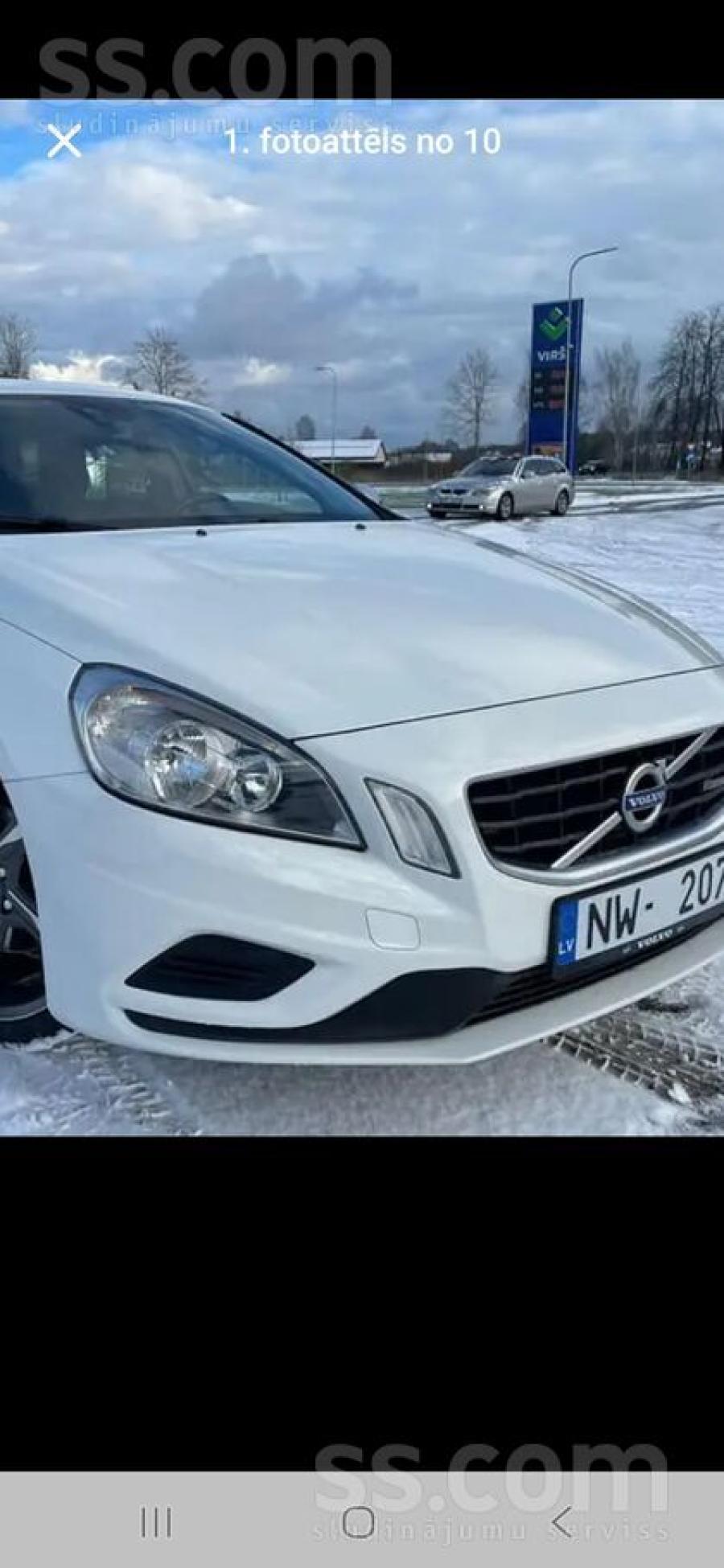 Balts Volvo V60 2011 Tukums, ar dzinēja tilpumu 2.00 L un nobraukumu 258 tūkst. km par 6000 €, foto 6 vietnē AUTOMOTO.COM.LV